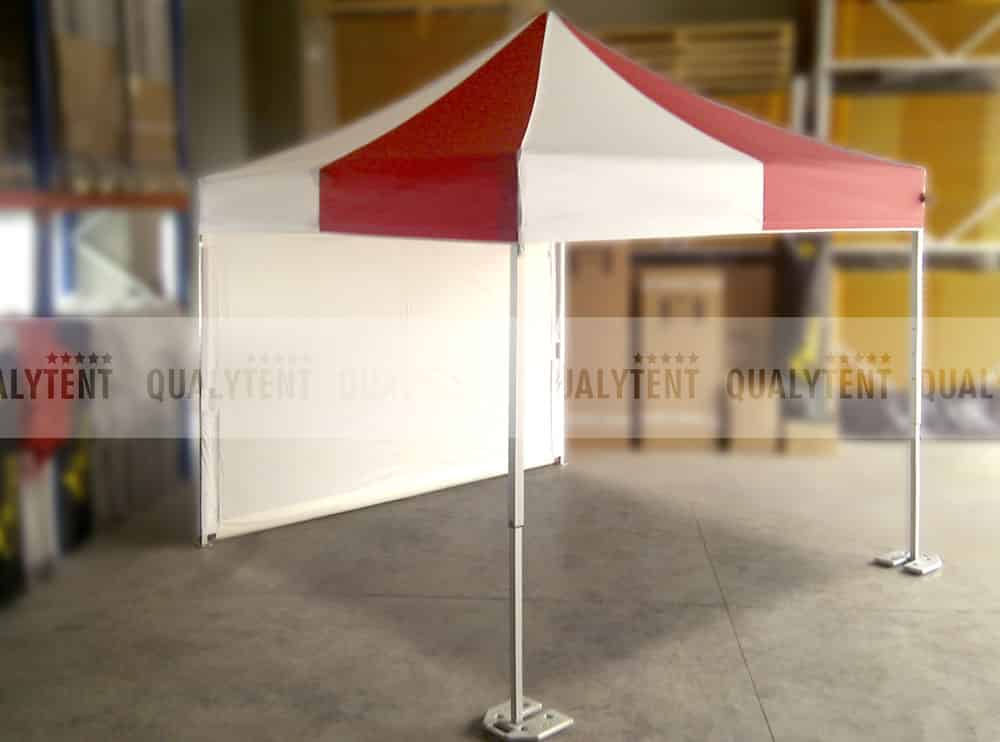 Carpas plegables Premium a medida de Qualytent, carpa con techo bicolor