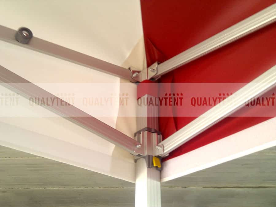 Carpas plegables Premium a medida de Qualytent, carpa con techo bicolor