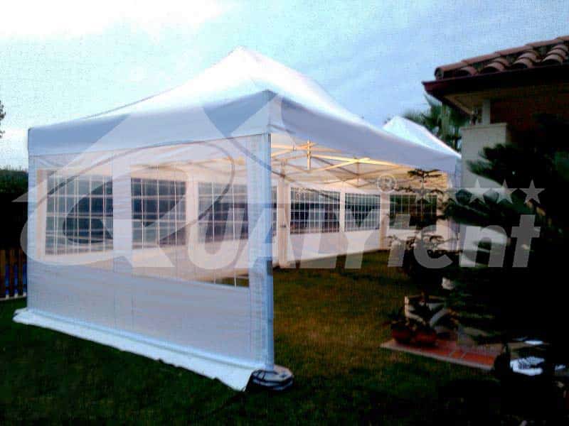 Carpas elegantes y resistentes para exterior, carpa modular 12x4m