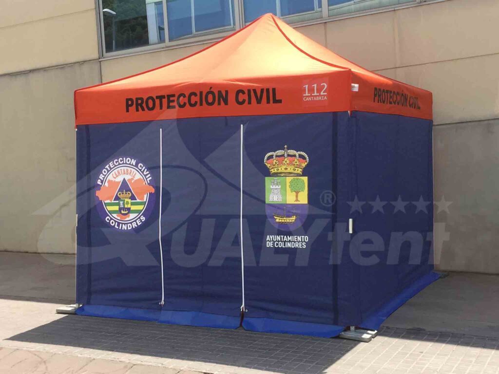 Carpa Rescue de 3x3m para la Protección Civil de Colindres